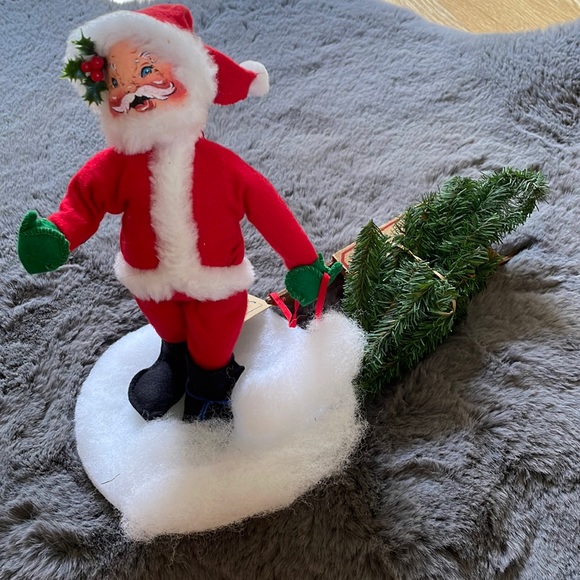 Annalee | Holiday | 994 Annalee Santa Pulling Sleigh With Tree | Poshmark